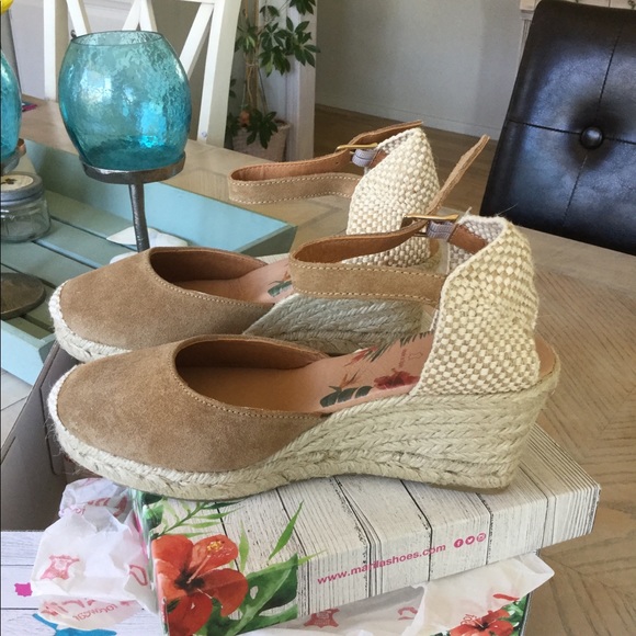 Marila | Shoes | Leather Wedge Sandals | Poshmark